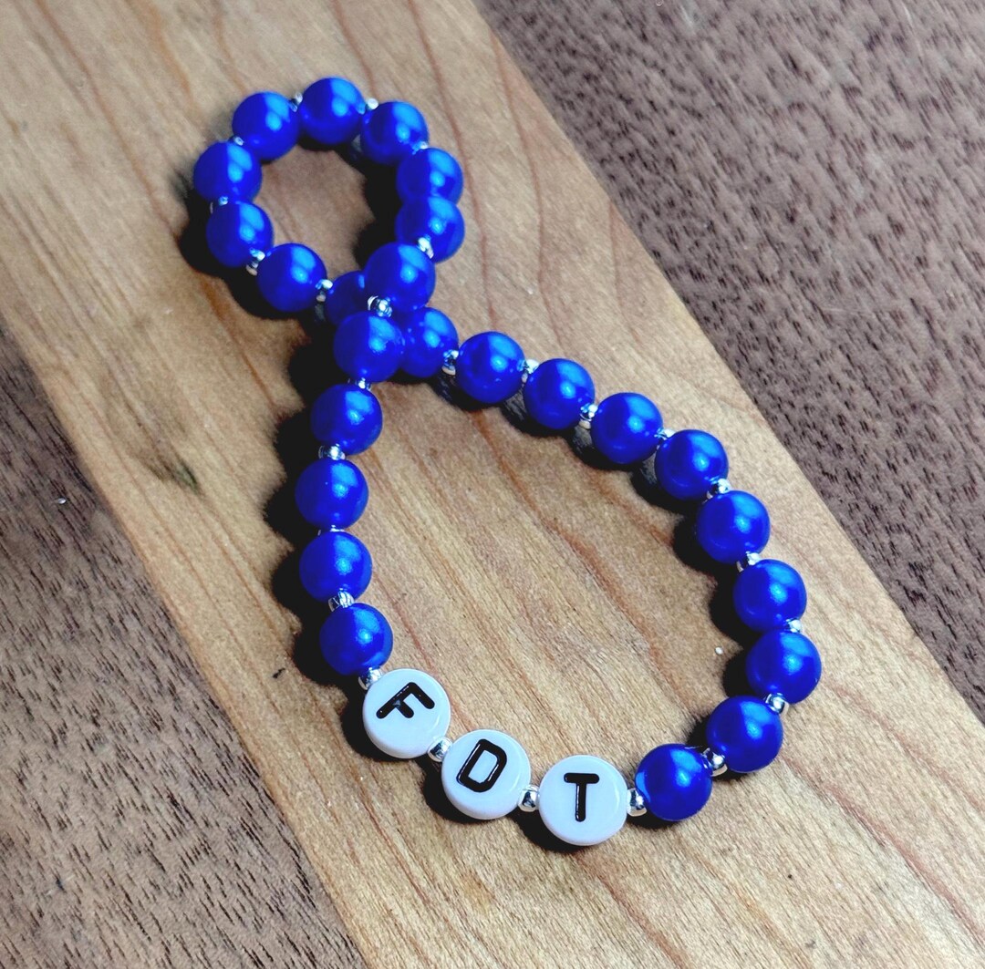 LIMITED EDITION* FDT F*ck Donald Trump Blue Pearl Bracelets | Democrat ...