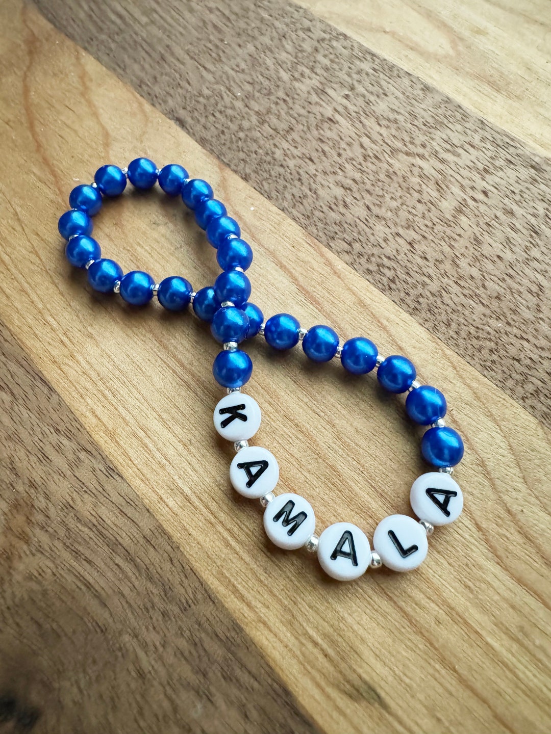 LIMITED EDITION* Kamala BLUE Pearl Bracelets | Kamala Harris Bracelet ...