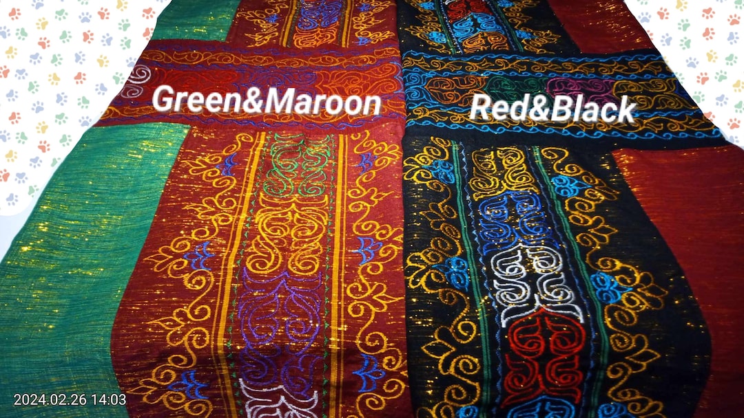 Handwoven Filipino Mindanao Maranao LANDAP Royal DATU Boho Wraparound ...