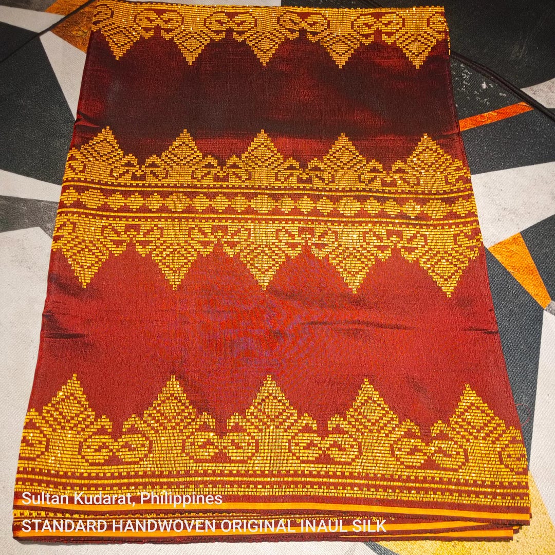 NEW STOCKS Inaul Handwoven Filipino Mindanao Rayon Sutra Royal Datu ...