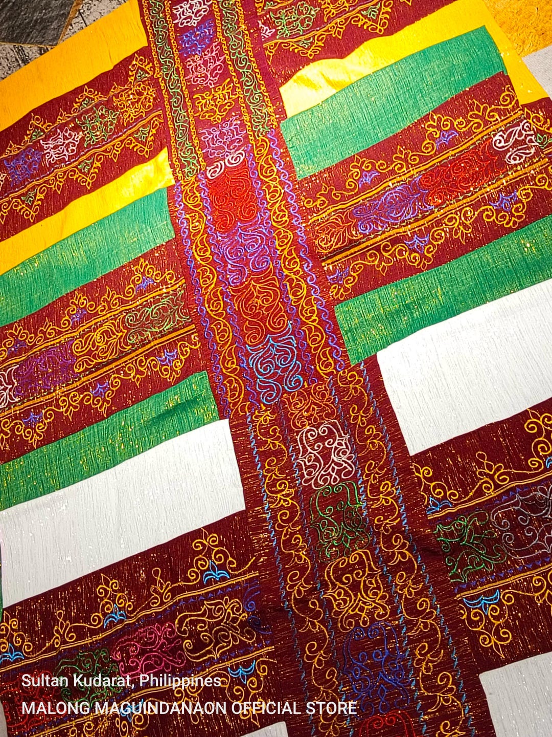 Handwoven Filipino Mindanao Maranao LANDAP Royal DATU Boho Wraparound ...