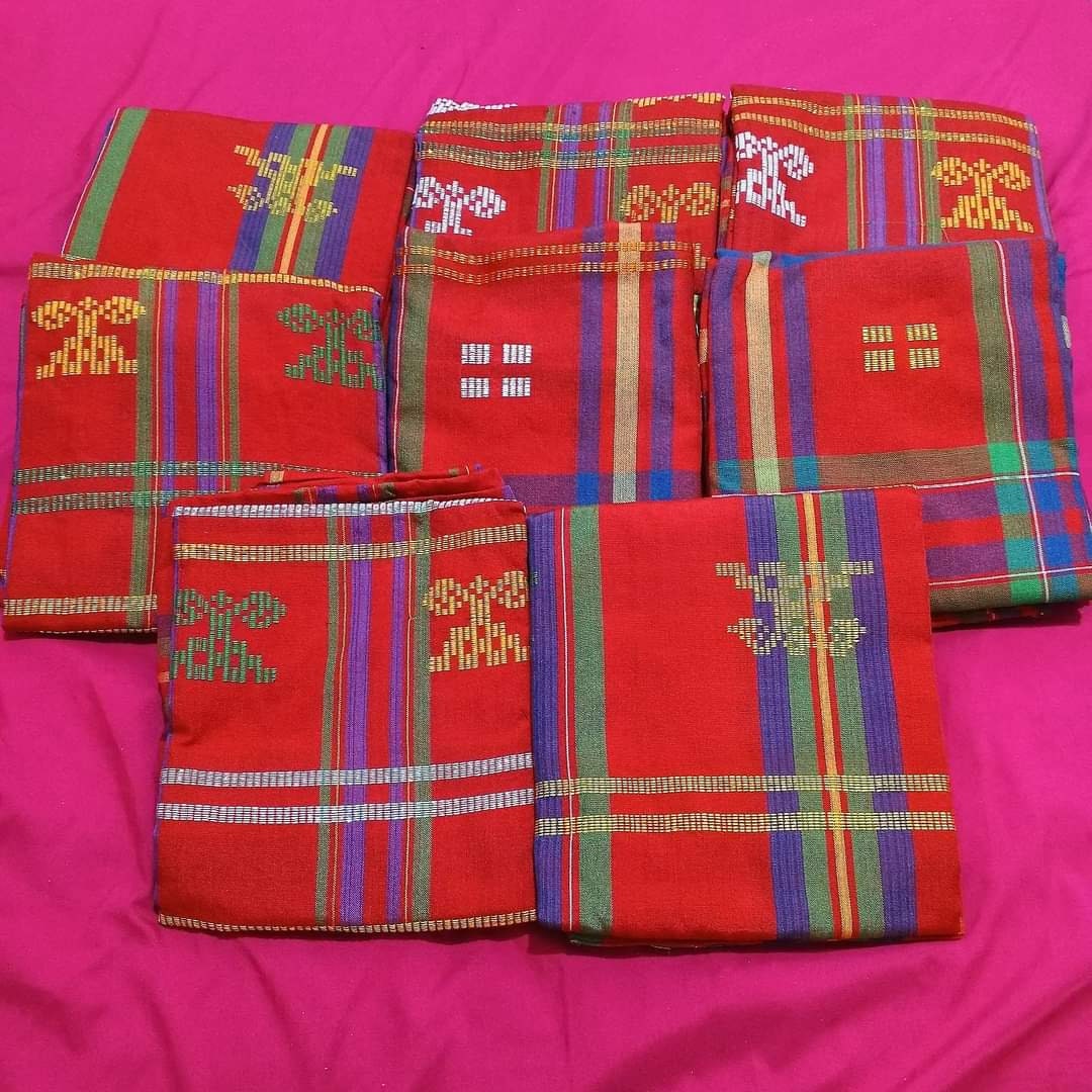 Sinondingan Filipino Handwoven Inaul Malong Red Patadyong Authentic ...