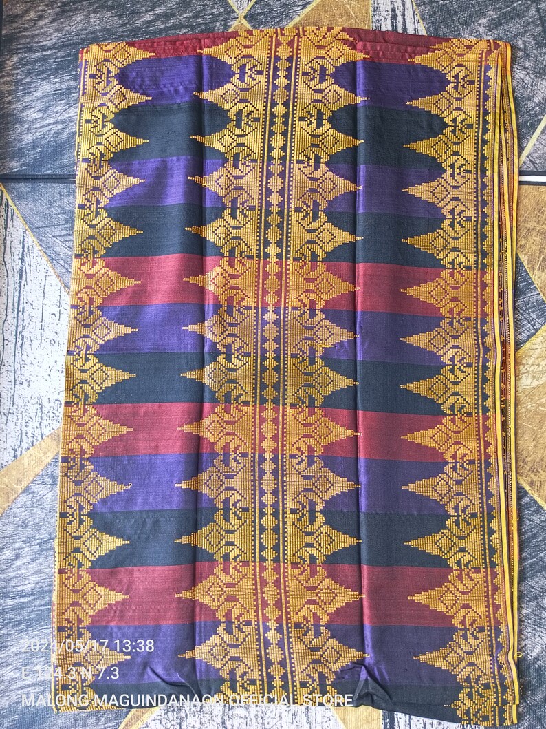 NEW STOCKS Inaul Handwoven Filipino Mindanao Rayon Sutra Royal Datu Boho Wraparound Skirt Malong ...