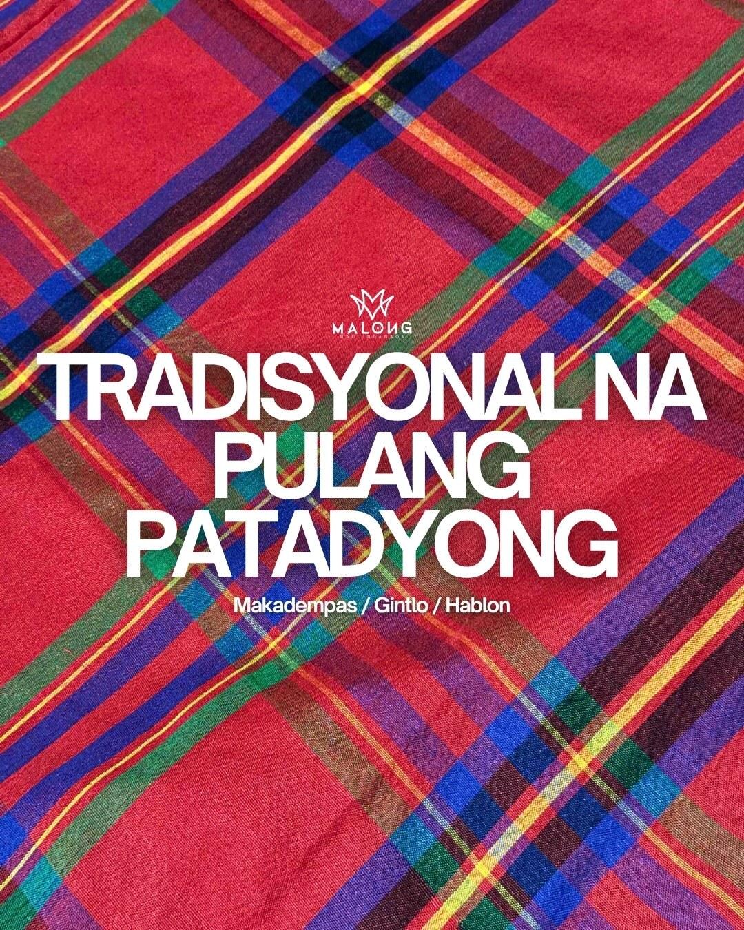 Handwoven Red Patadyong Malong: Philippine Ethnic Fabric Wrap, Home ...