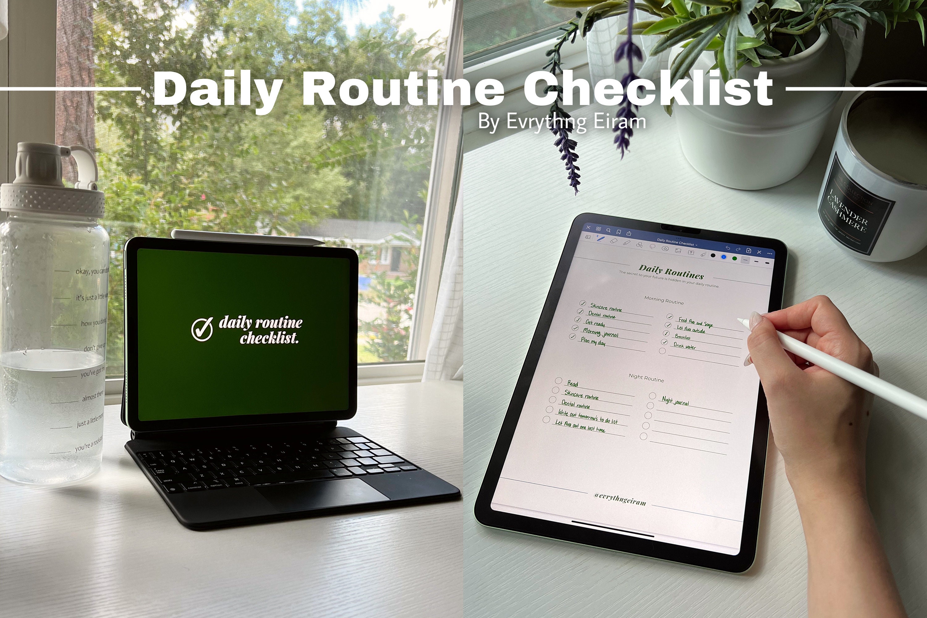 Daily Routine Checklist by Evrythng Eiram Routine Planner - Etsy