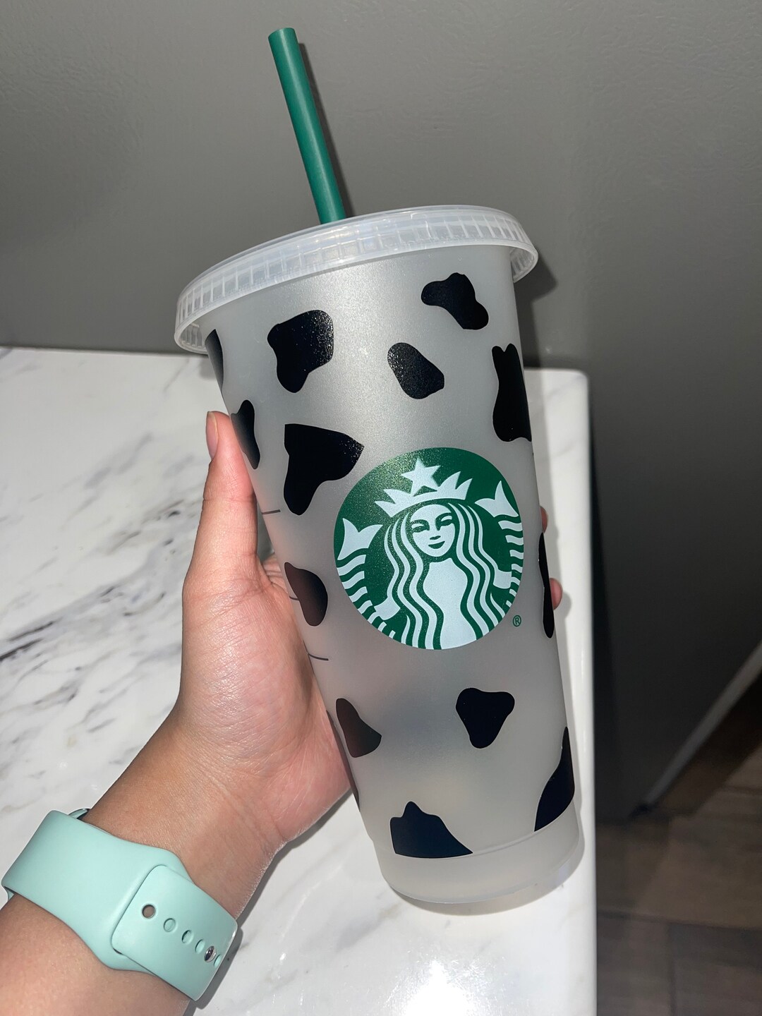 Starbucks Cow Print Cup - Etsy