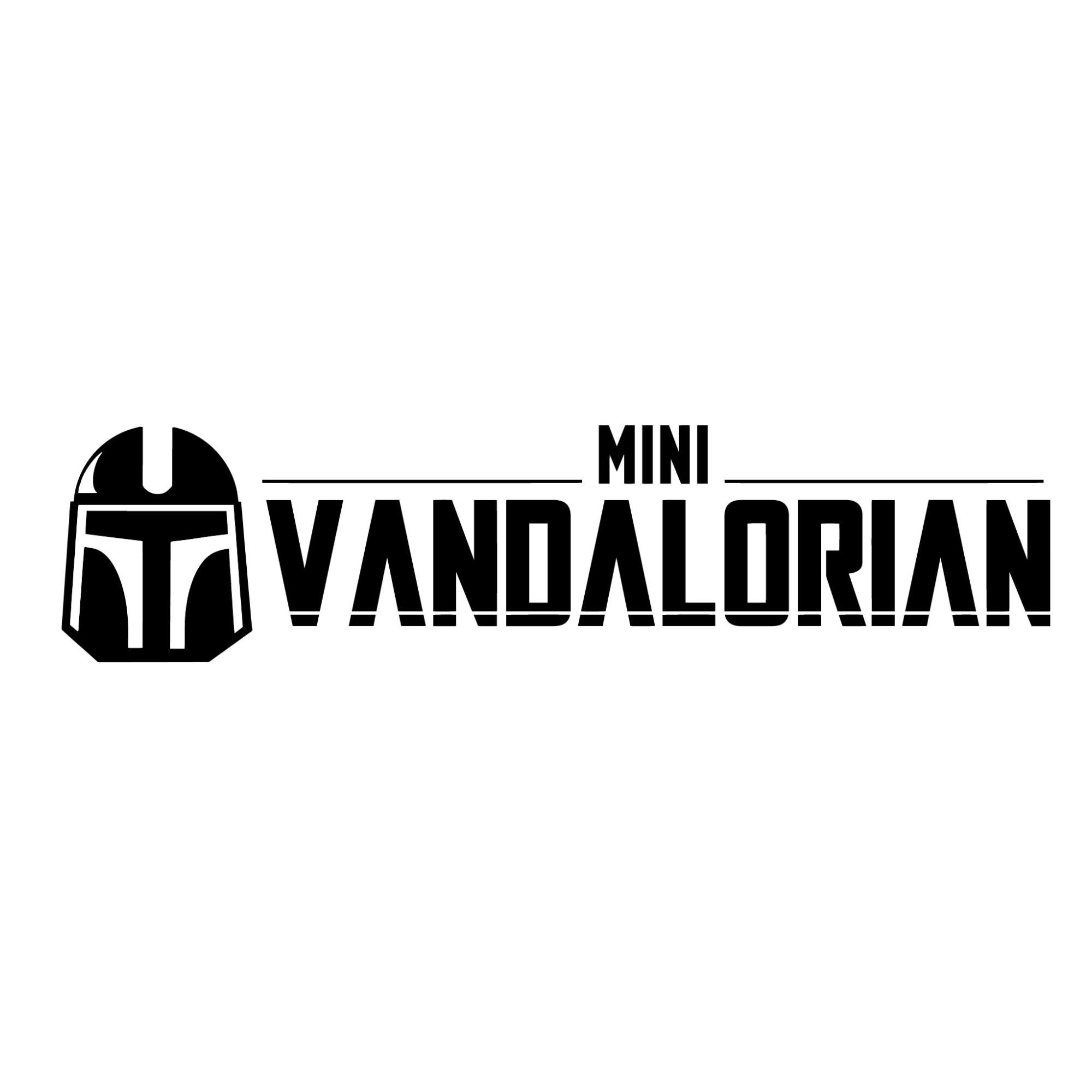 Mini Vandalorian SVG Mandalorian Bumper Sticker SVG Mandalorian Window ...