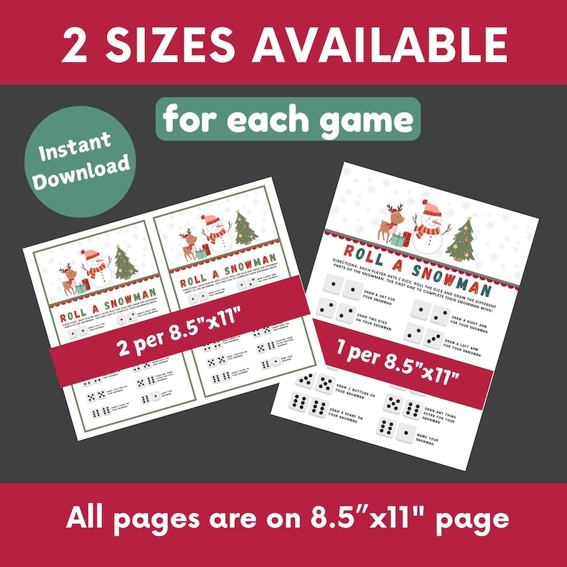 Printable Christmas Game Bundle: Holiday Party Games (digital Download ...
