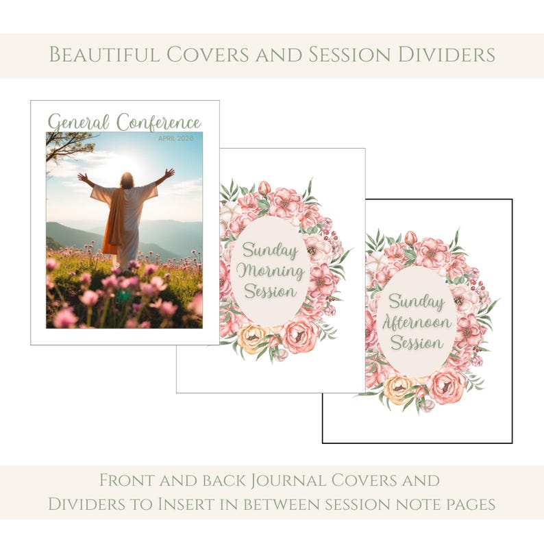 April 2026 General Conference Journal | LDS Printable PDF | Conference ...