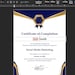 Customizable Certificate of Completion, Diploma in Powerpoint (.pptx ...