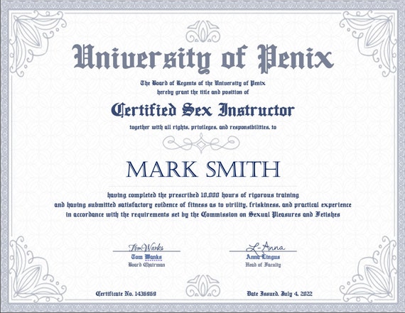 Funny Degree Certificates