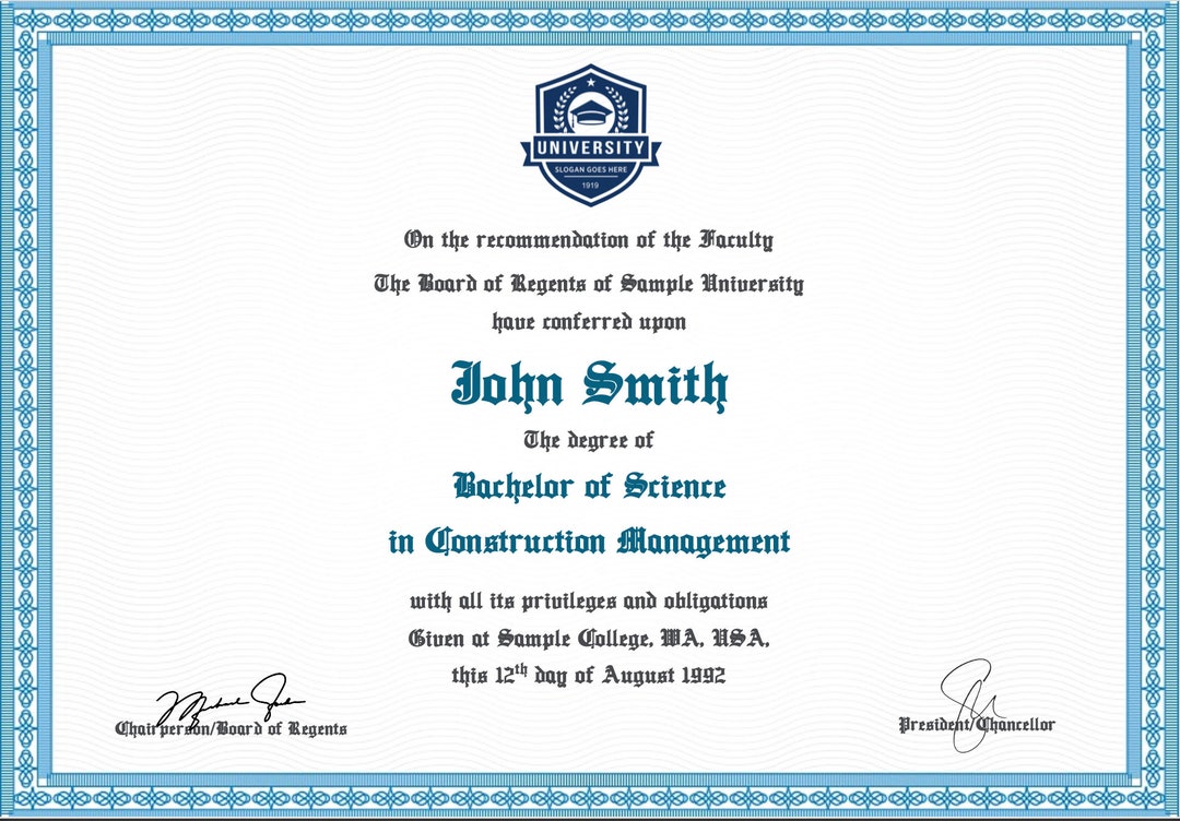 Diploma University, College, Certificate - Etsy