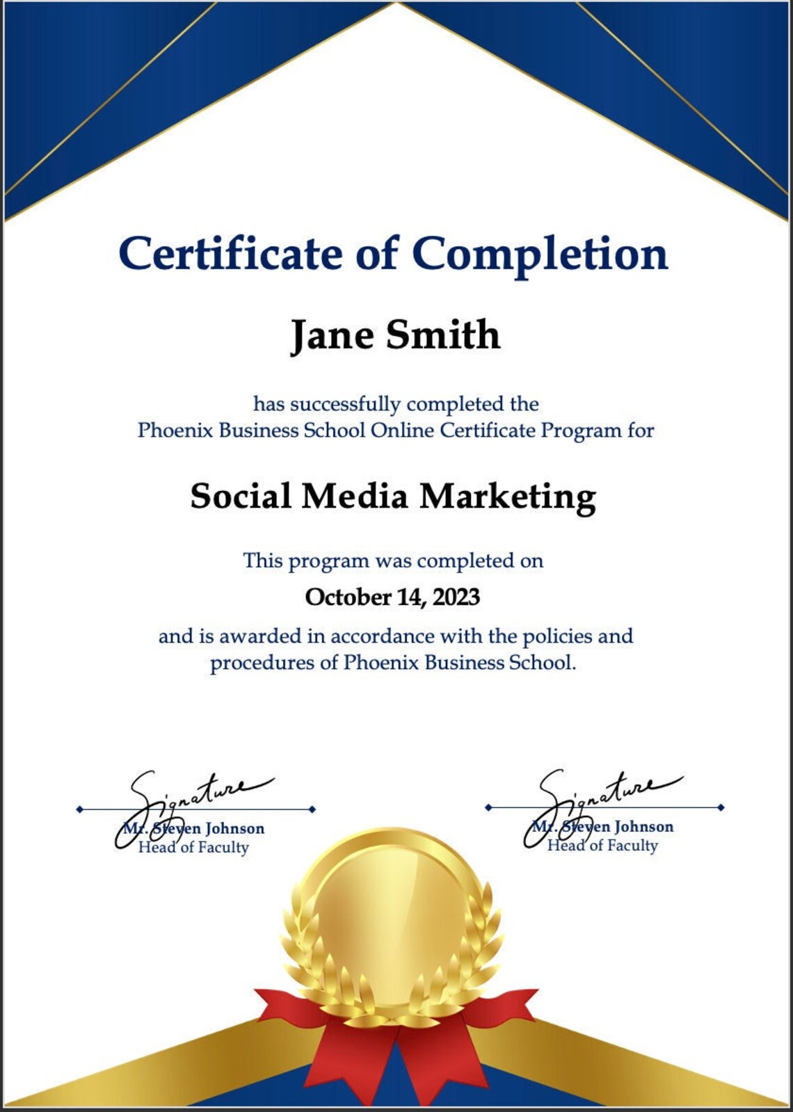 Customizable Certificate of Completion, Diploma in Powerpoint (.pptx ...