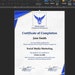 Diploma Certificate of Completion Template - Powerpoint (.pptx) A4 - Etsy