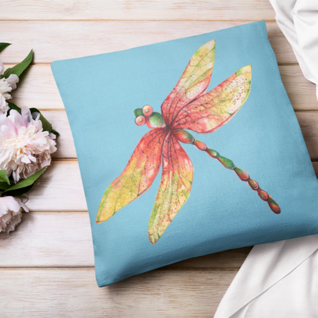 Custom Bug Pillow, Insect Throw Pillow, Dragonfly Bee & Ladybug Throw ...