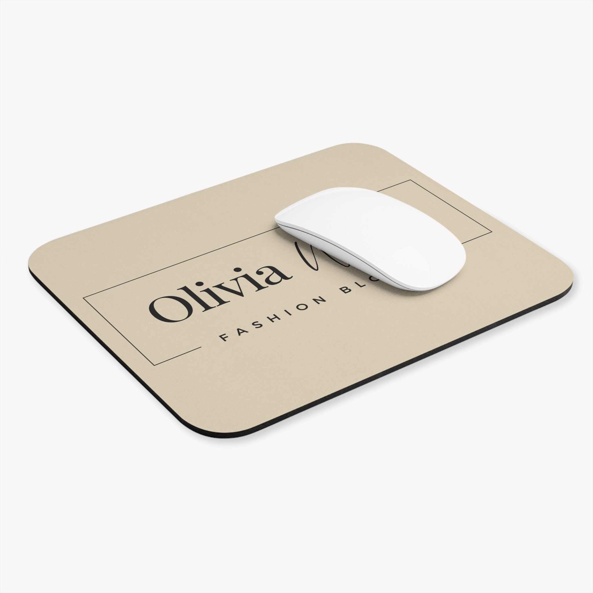 Personalized Name Mousepad, Custom Monogram Mouse Pad, Modern Colors ...