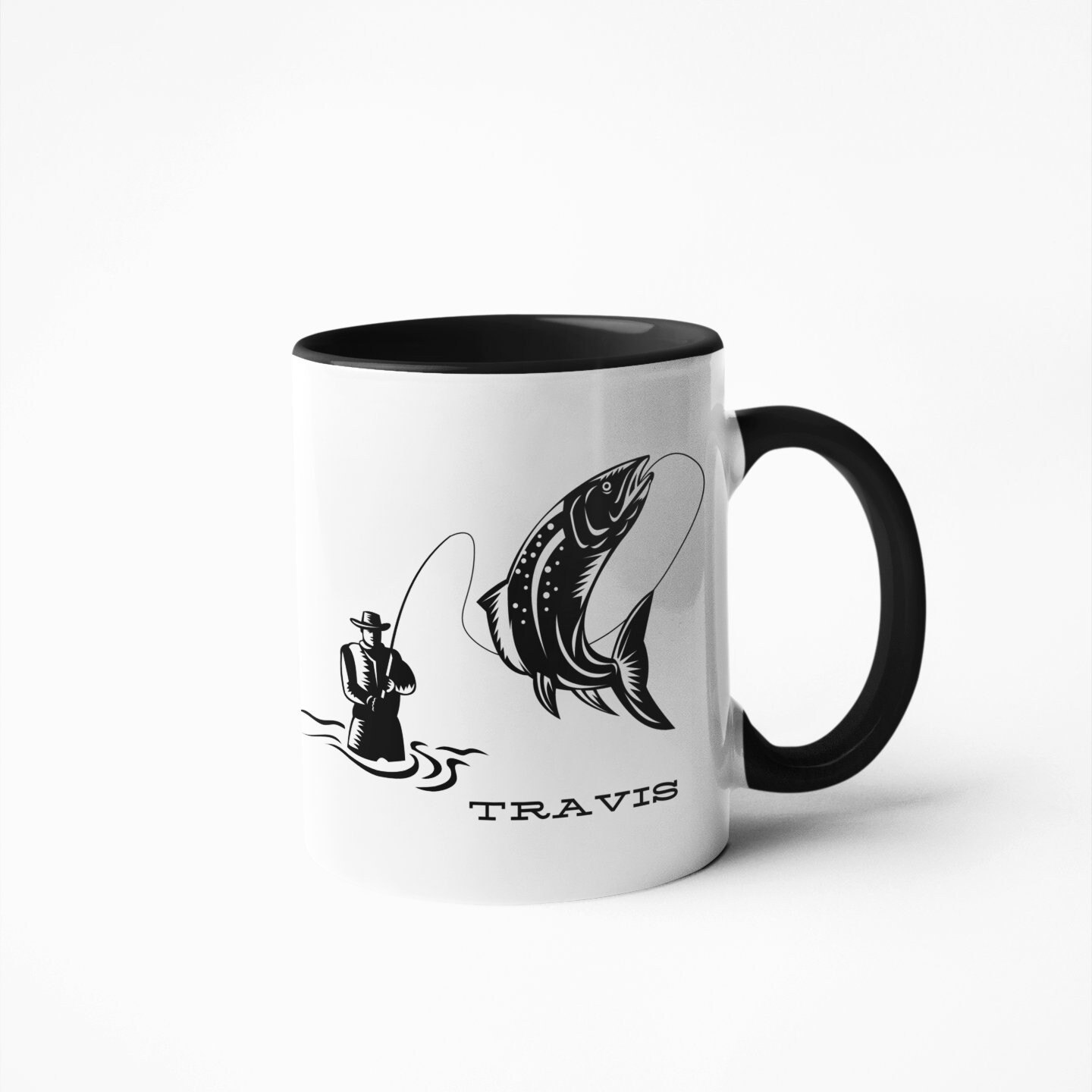 PERSONALIZED Fly Fishing Mug Fish Mug Custom Fishing Mug - Etsy
