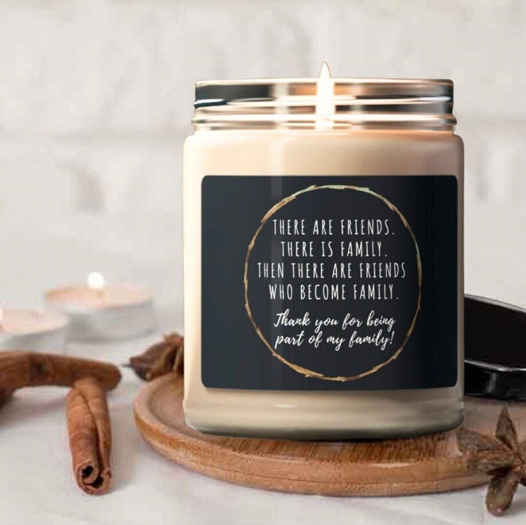Friendship Candle, Best Friend Gift, Friends Who Are Family, Friendship ...