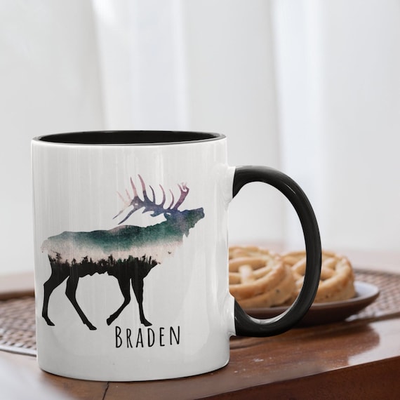 PERSONALIZED Elk Coffee Cup Elk Mug Elk Hunting Hunting - Etsy