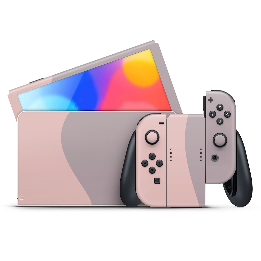 Ceramic Rose Nintendo Switch OLED Skin: Pink Purple Colorwave, 3M Vinyl ...