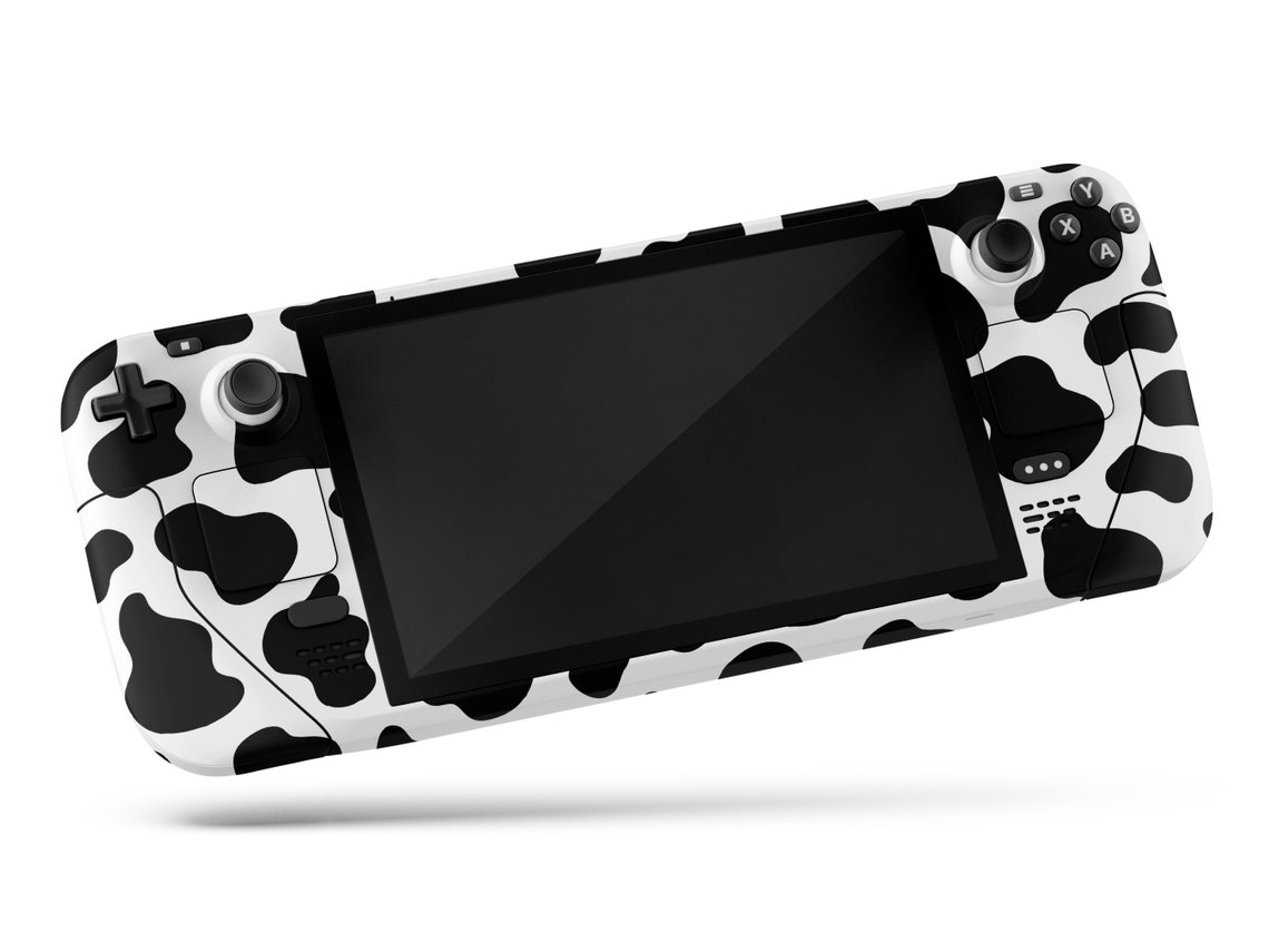 Cow Print Steam Deck Skin Classic Black and White Stains - Etsy