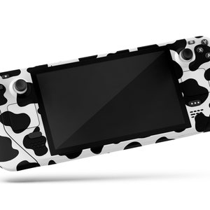 Cow Print Steam Deck Skin Classic Black and White Stains - Etsy