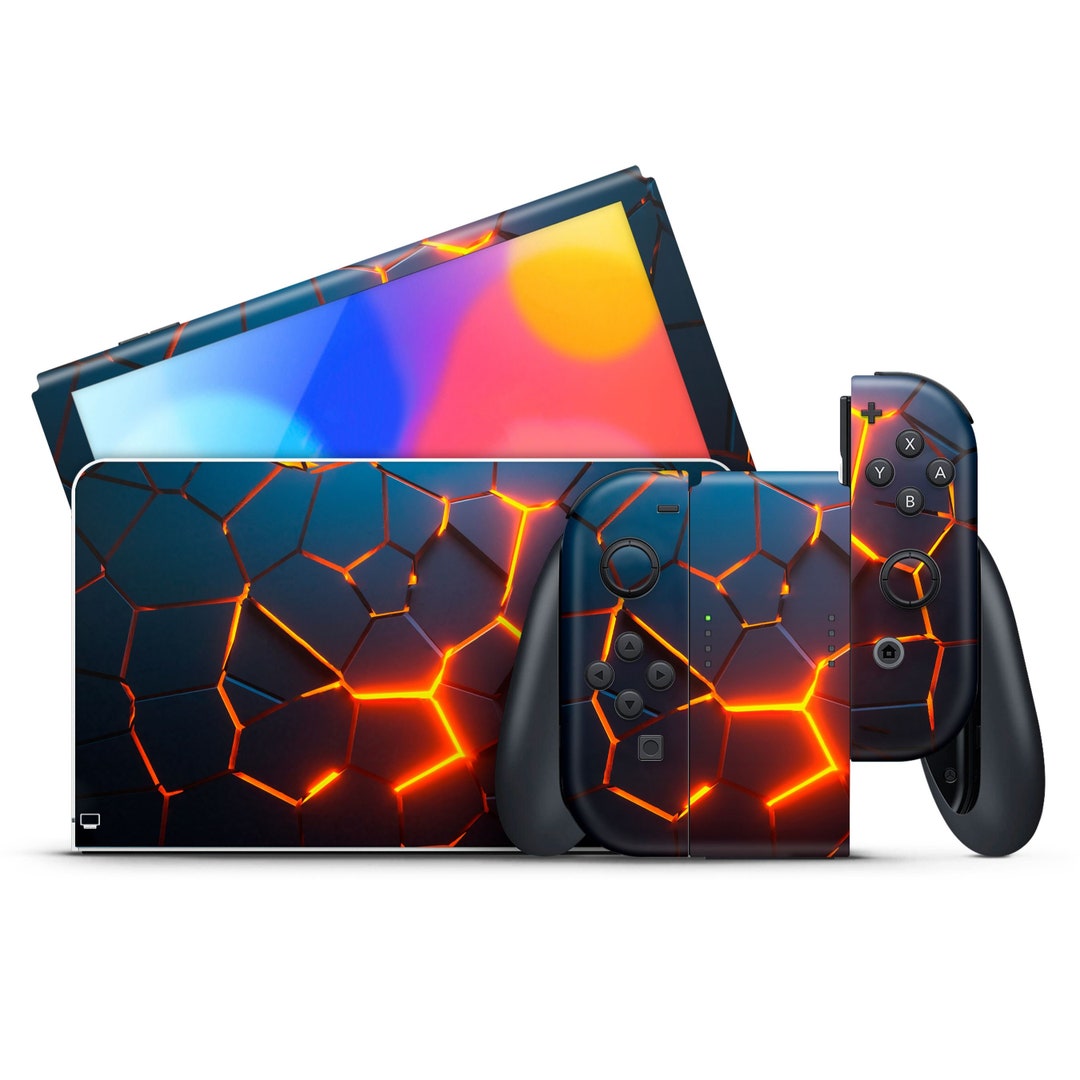 Skin Volcán para Nintendo Switch OLED, calcomanía con diseño de magma ...