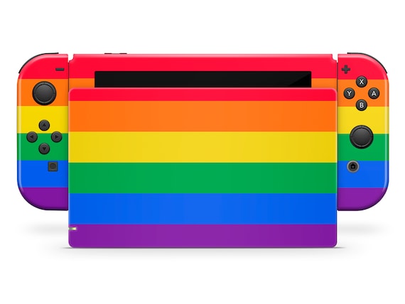 Rainbow Nintendo Switch Skin Rich Solid Colors Purple Green - Etsy UK