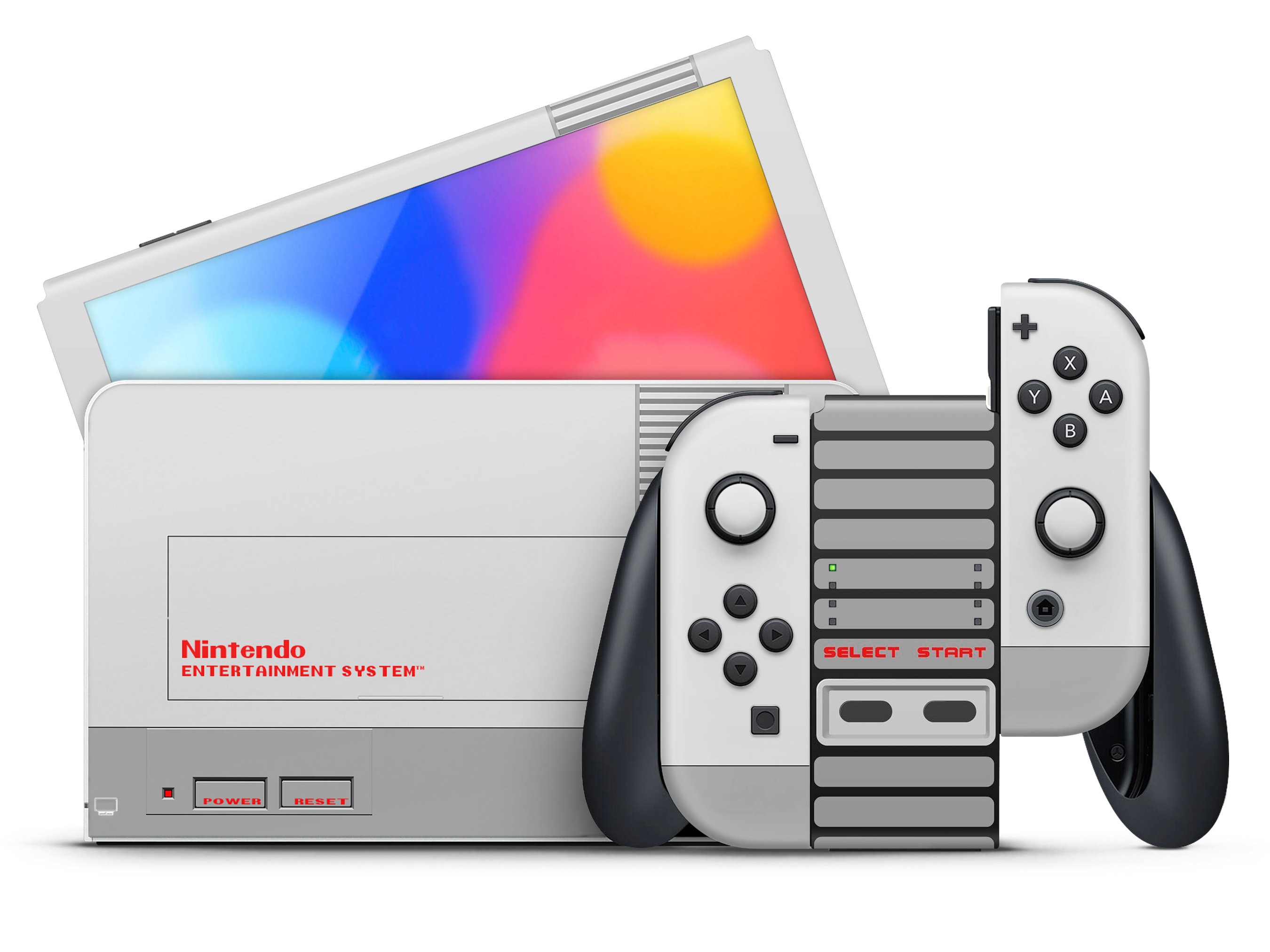 NES Nintendo Switch OLED Skin Retro Entertainment System Skin - Etsy