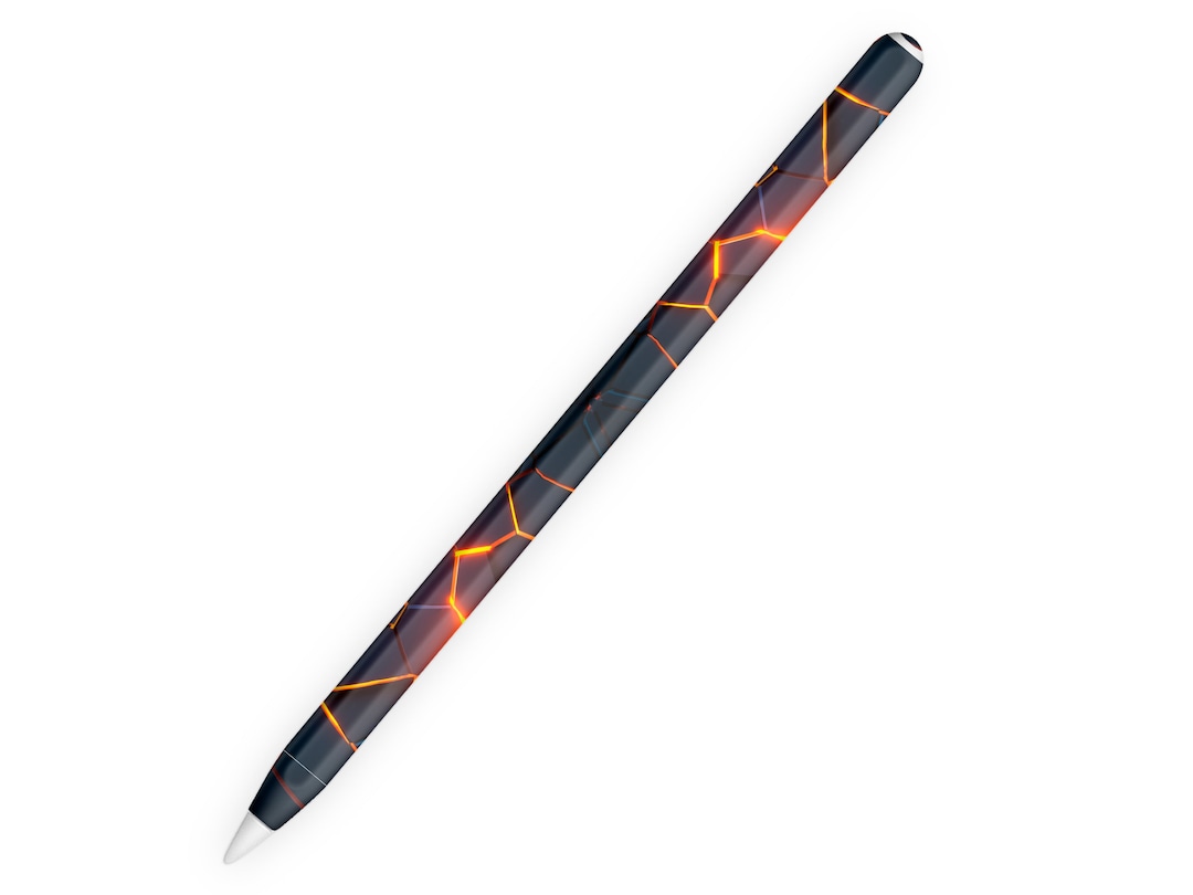 Volcano Apple Pencil Skin: Magma Black Orange Decal Wrap - Etsy