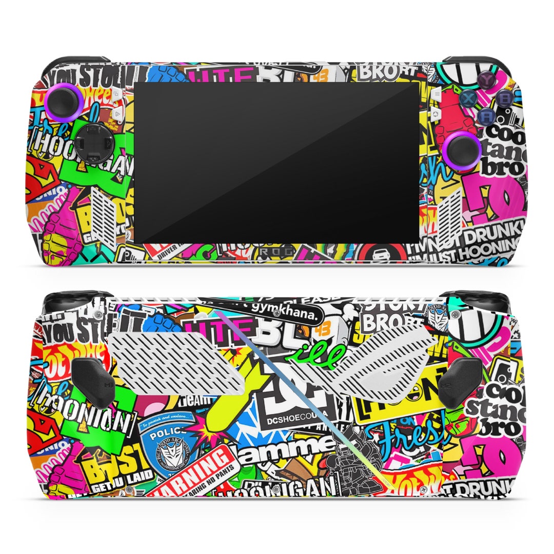 Sticker Bomb Rog Ally Skin, Funny Sticker for Asus Rog Ally Console ...