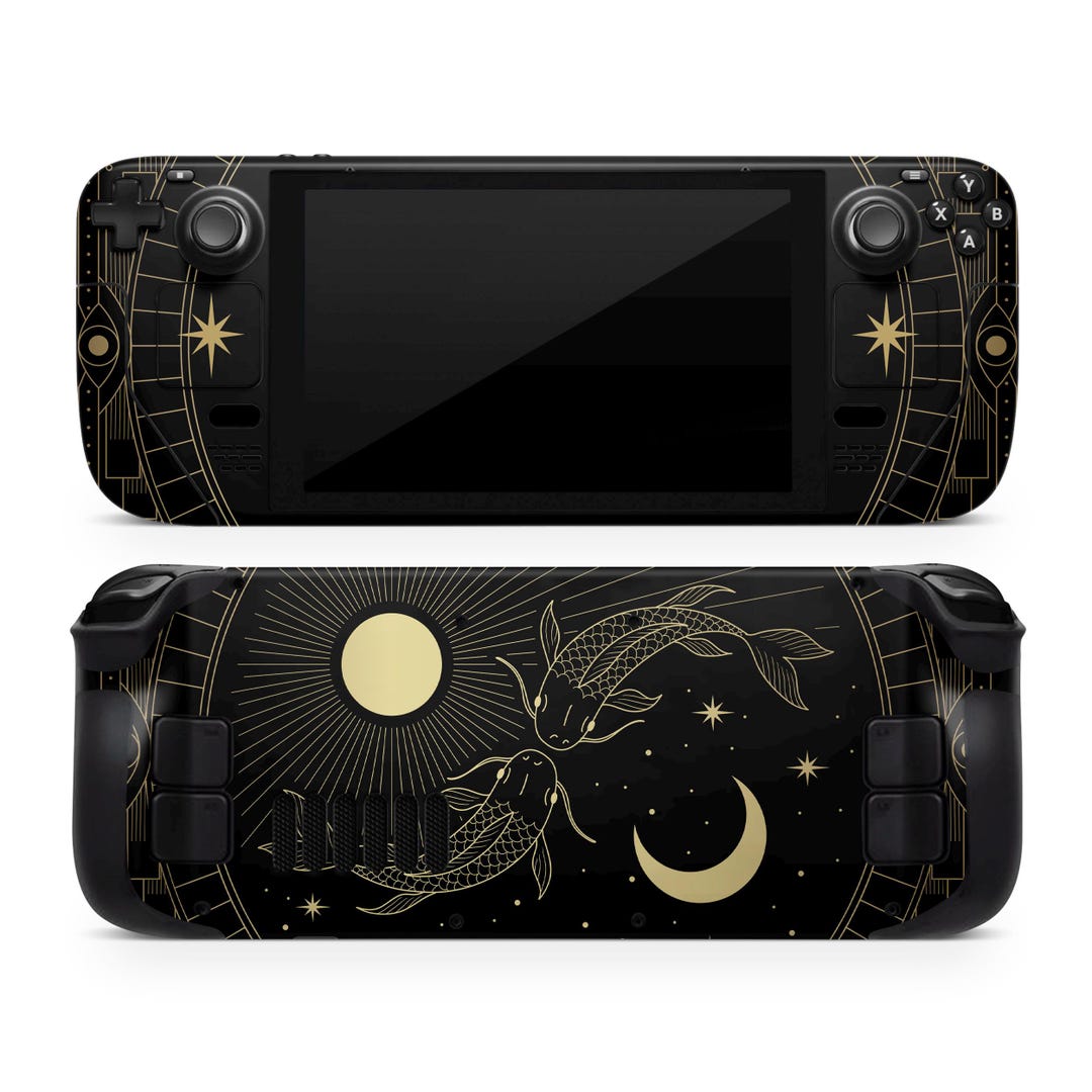 Yin Yang Koi Steam Deck Skin, Dark Gold Koi Fish Harmony of Life ...