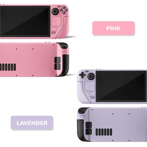 Signature Pastel Series Steam Deck Skin, Purple Lavender Pink Yellow ...