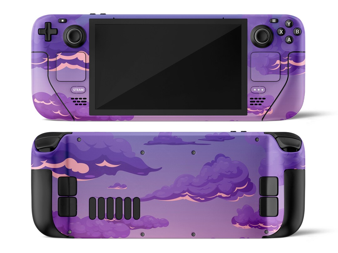 Sky Clouds Steam Deck Skin Cute Purple Steamdeck Decal Wrap - Etsy