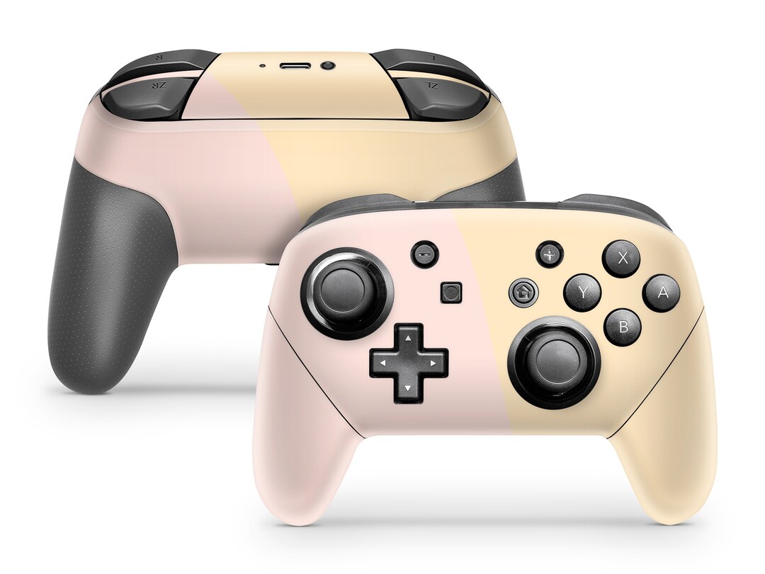 Peach Cream Skin for Nintendo Switch Pro Controller, Pastel Nude Creme ...