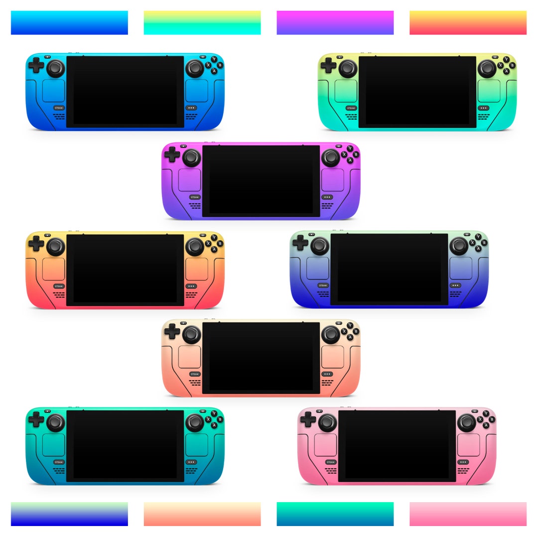 Gradient Series Steam Deck Skin, Purple Pink Green Blue Color Fade ...