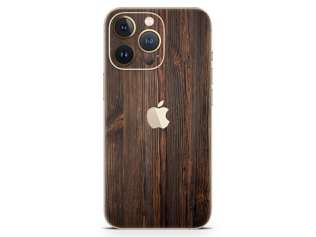 Oak Wood iPhone Skin, Classic Brown Wooden Design Skin for iPhone Decal ...