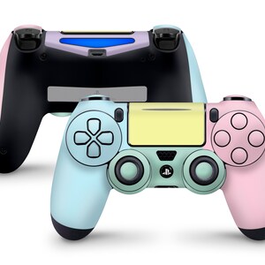 Retro 80s Pastels PS4 Controller & Console Skin, Pink Purple Blue Green ...