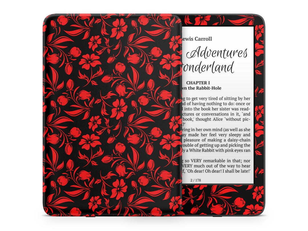 Red Roses Kindle Skin: Floral Ebook Reader Decal - 3M Vinyl - Etsy