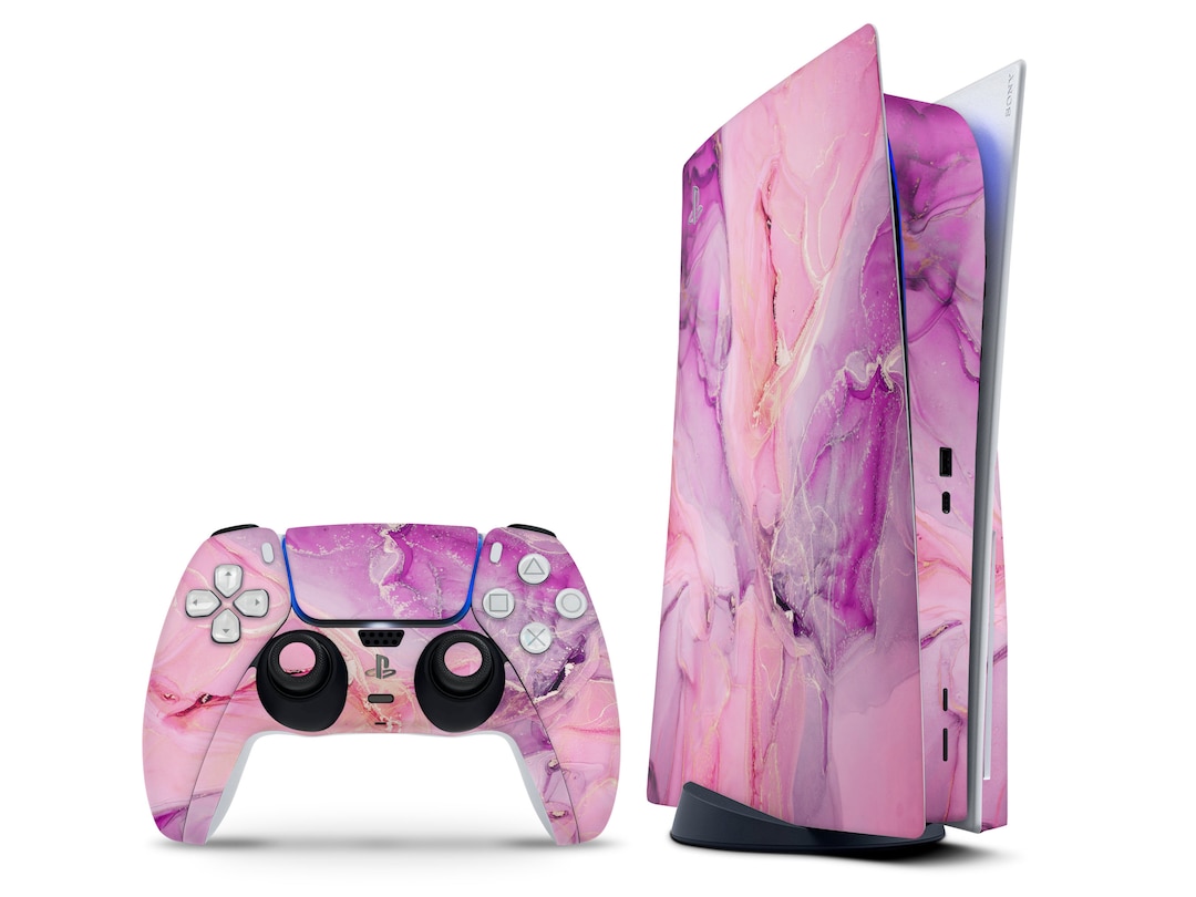Pink Marble PS5 Skin, Aesthetic Liquid Pattern, 3M Vinyl Decal - Etsy