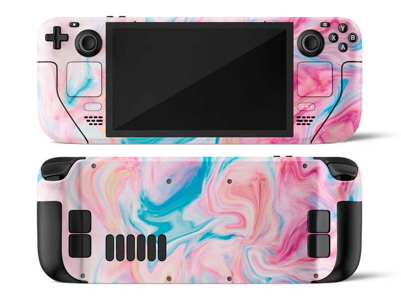 Buy Pink Marble Steam Deck Skin Aesthetic Colorful Stone Design Online ...