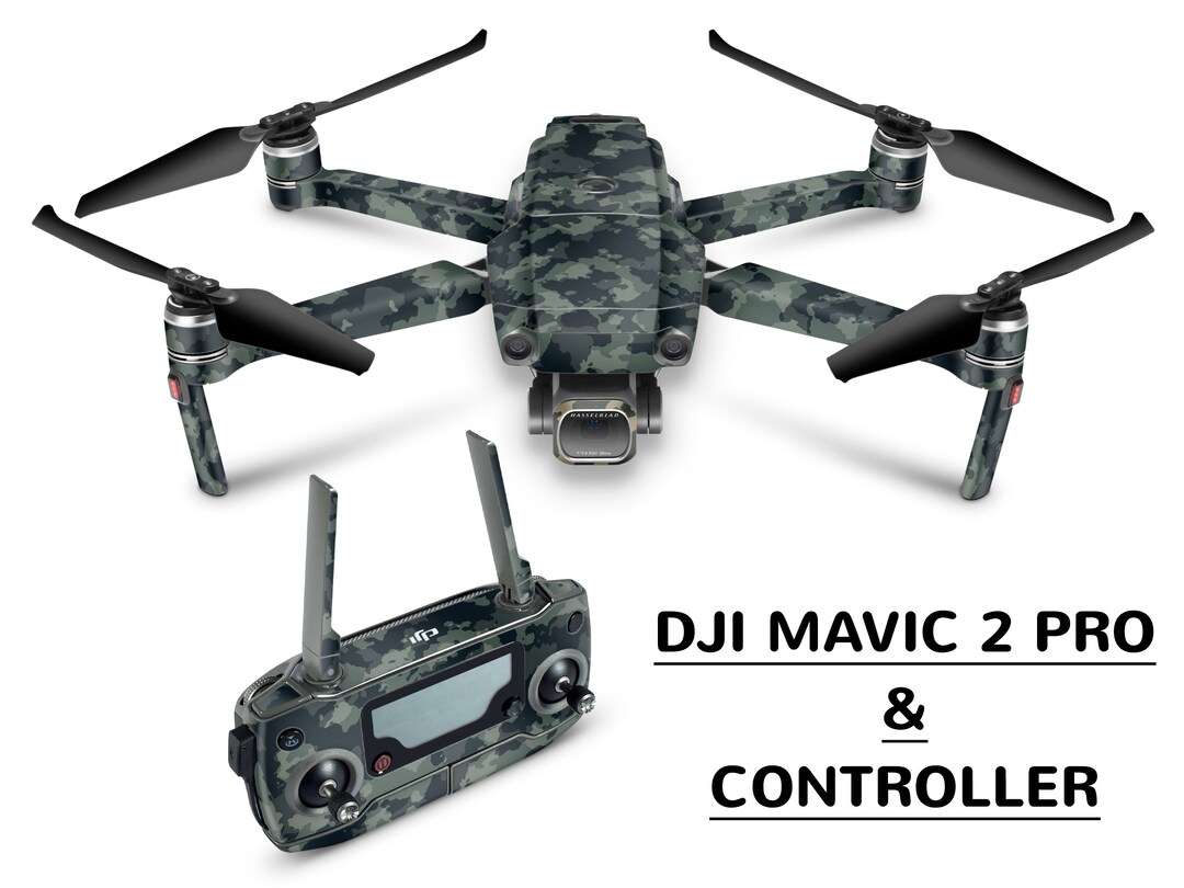 Green Camo DJI Mavic 2 PRO Skin, Forest Camouflage Green Dji Mavic 2 ...