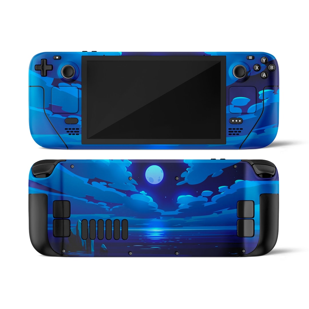 Moonlight Steam Deck Skin, Blue Night Sky Clouds, Steam Deck OLED ...