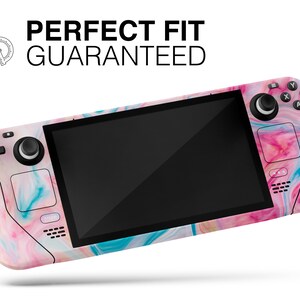 Pink Marble Steam Deck Skin, Aesthetic Colorful Stone Design, New ...