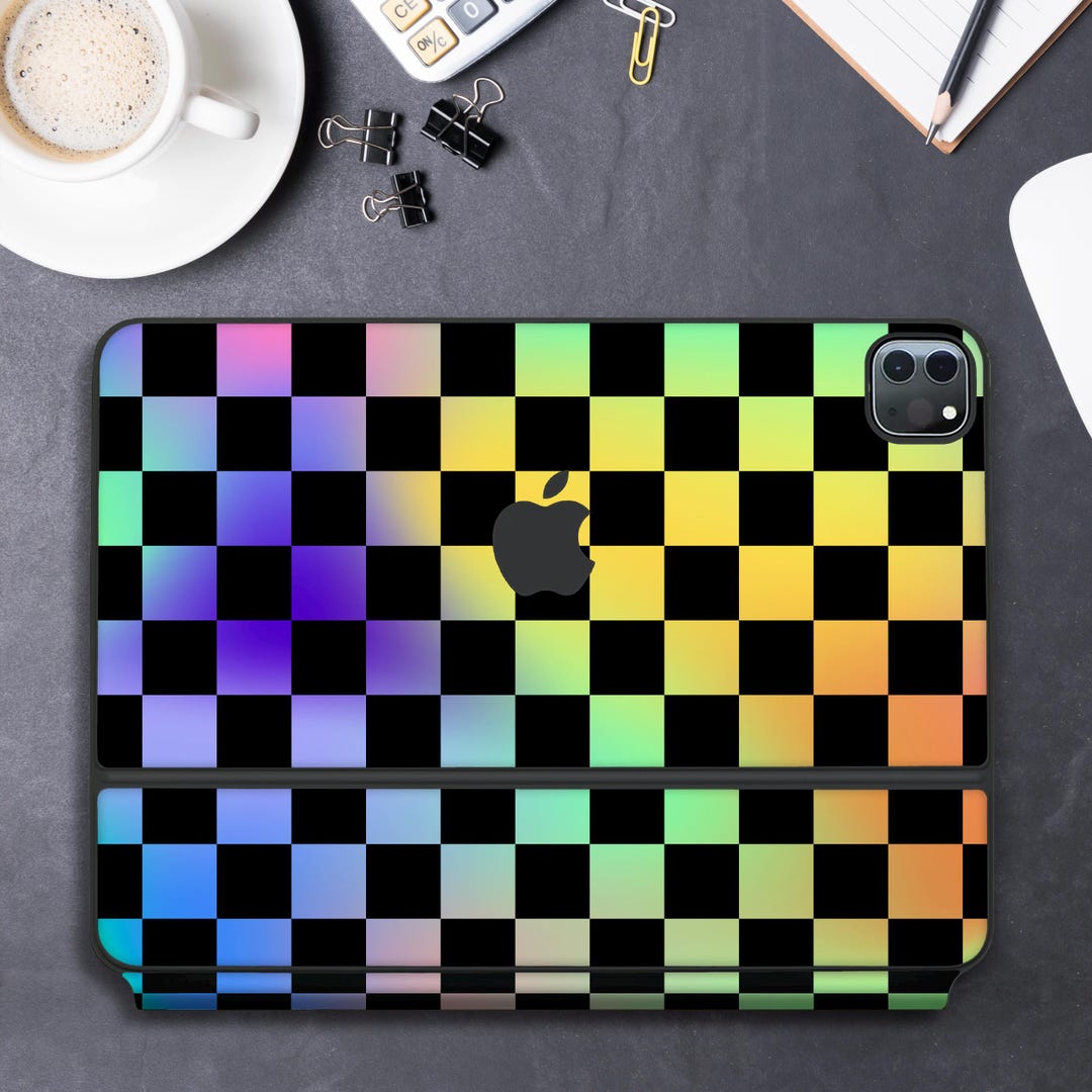Checkered Gradient Magic Keyboard Skin: 3M Vinyl Decal Wrap - Etsy