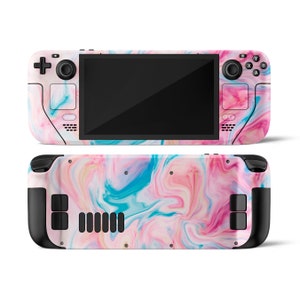 Pink Marble Steam Deck Skin, Aesthetic Colorful Stone Design, New ...