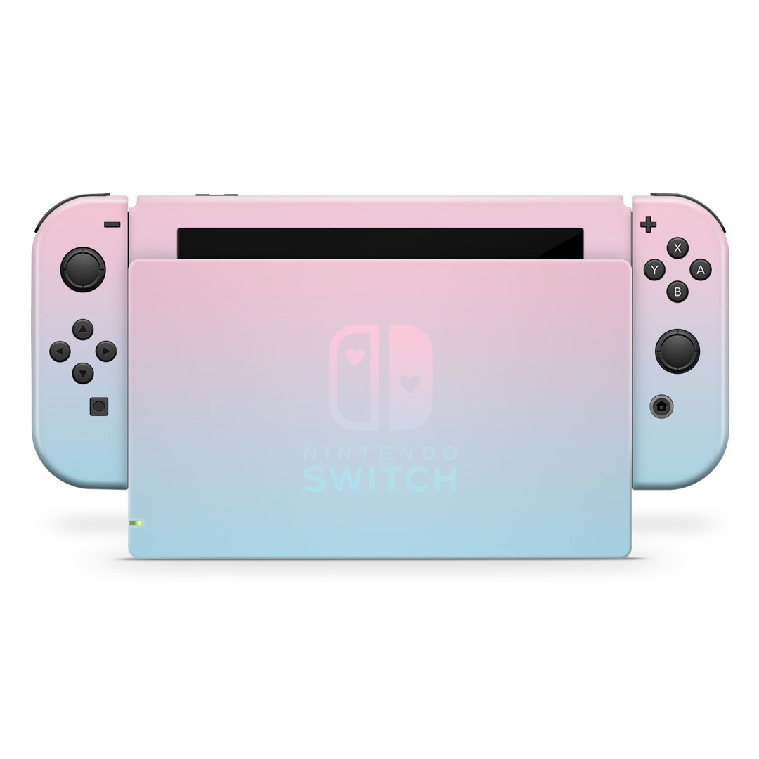 Nintendo Switch Skin Fairy Tale, Baby Pink Blue Gradient Color Pastels ...