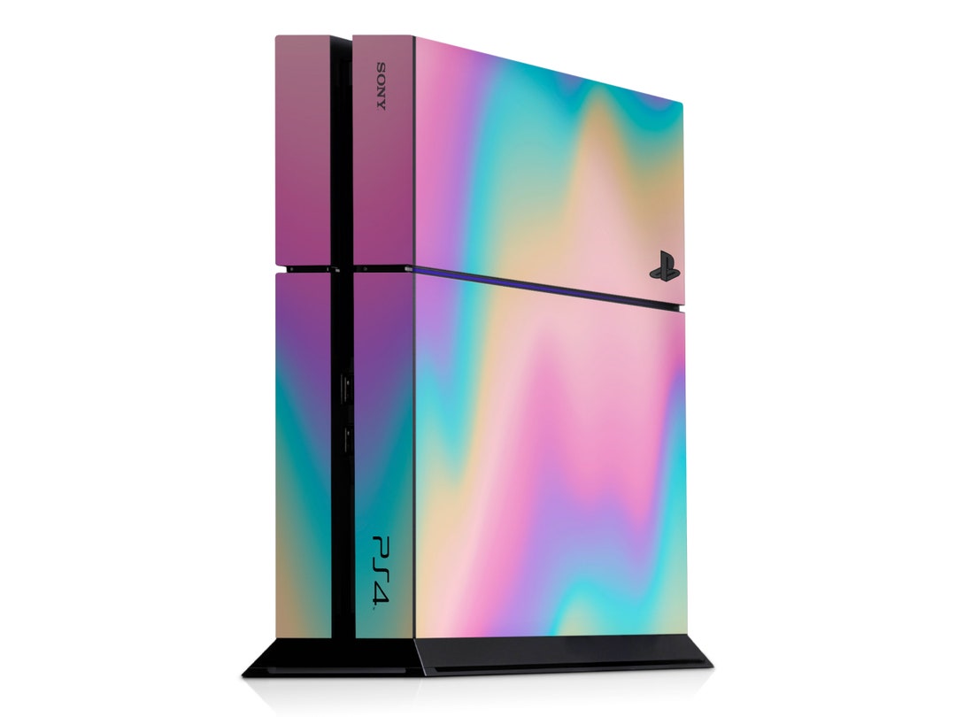 Gradient Colorwave PS4 Controller & Console Skin, Pink Blue Purple ...