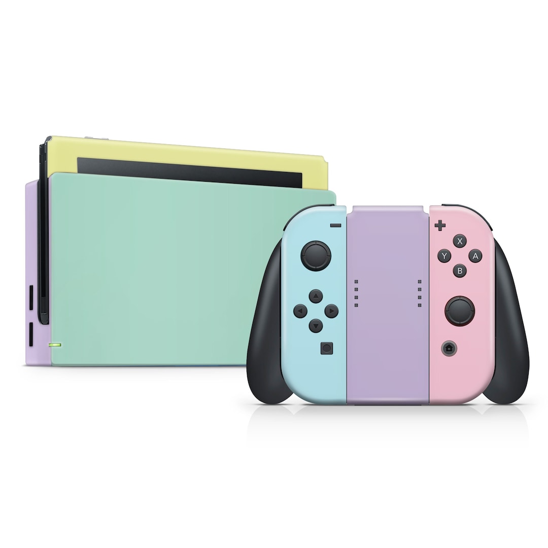 Retro Pastel Nintendo Switch Skin, Retro 80s 90s Pastels Colorwave ...