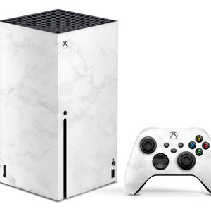 White Marble Xbox Series X Skin Aesthetic Stone Decal for - Etsy
